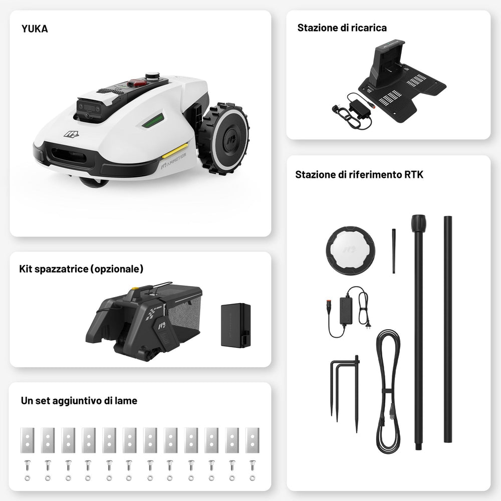 YUKA: Robot tosaerba 2-in-1 con svuotamento automatico | Mammotion IT